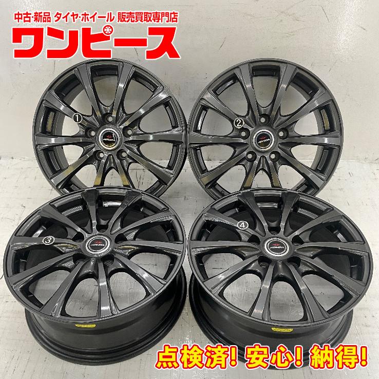 DUNLOP 中古アルミホイール 4本セット 16×6.5J +55 5穴 PCD114.3 16インチ AIRNOVA c1354 : 中古タイヤワンピース - 通販 - Yahoo!ショッピング