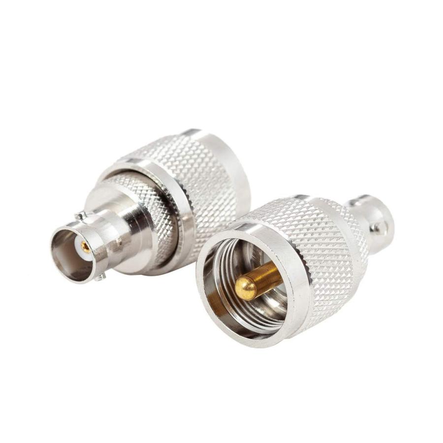 BNC M型 変換 コネクタ 2個 wuernine BNCメス-Mオス BNCJ-MP 同軸アダプタ ハンディ機 アンテナ モービル機 無線機 同軸 : ワントゥデイ - 通販 ...