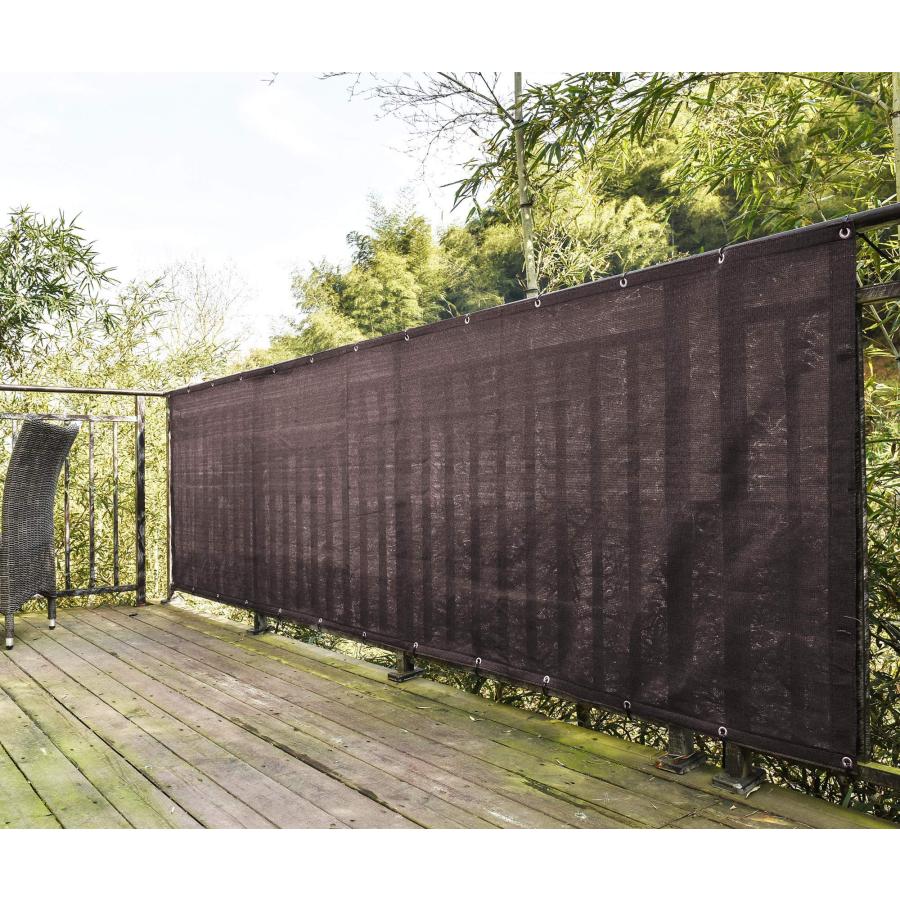 HIRARI バルコニー シェード 270×100cm 目隠し UVカット チョコ : ワントゥデイ - 通販 - Yahoo!ショッピング