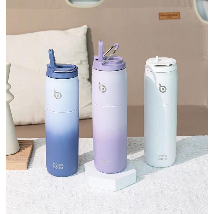 BOTTLE 水筒 1リットル 大容量 1000ml ストロー付き 直飲み 保温保冷 真空断熱 子供 大人 持ち手付き おしゃれ 1L : ワントゥデイ - 通販 - Yahoo!ショッピング