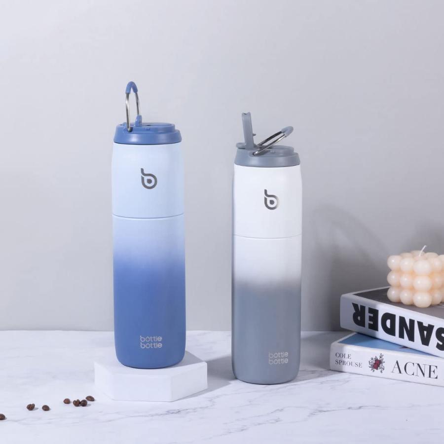 BOTTLE 水筒 1リットル 大容量 1000ml ストロー付き 直飲み 保温保冷 真空断熱 子供 大人 持ち手付き おしゃれ 1L : ワントゥデイ - 通販 - Yahoo!ショッピング