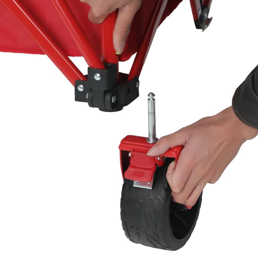 Overmont キャリーカート アウトドアワゴン 150L 大容量 耐荷重約120kg 4輪 特大 キャンプカート ストッパー付 後 : ワントゥデイ - 通販 - Yahoo!ショッピング