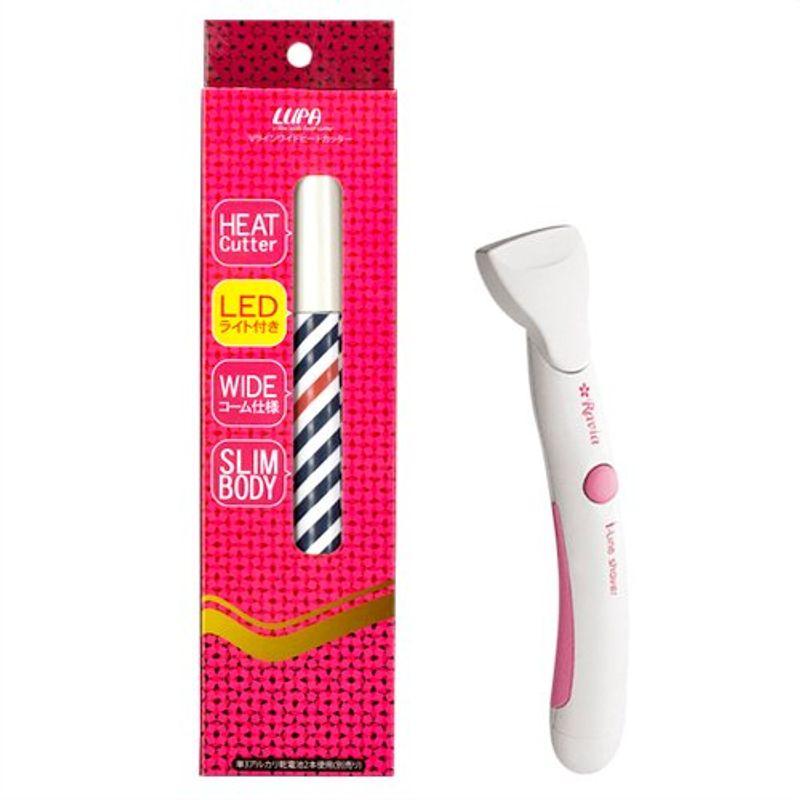 Vラインヒートカッター ルパ (V-line Heat Cutter LUPA) ストライプ +ラヴィア iラインシェーバー(ホワイト) セ ...