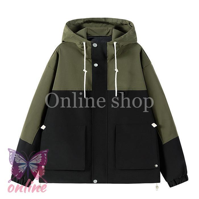 マウンテンパーカー メンズ レディース アウター 男女兼用 ウィンドブレーカー 長袖 パーカー ジャケット 切り替え 配色 防風 : オンラインショップナナ - 通販 - Yahoo!ショッピング