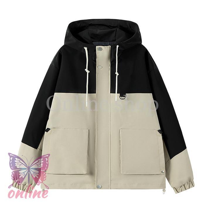 マウンテンパーカー メンズ レディース アウター 男女兼用 ウィンドブレーカー 長袖 パーカー ジャケット 切り替え 配色 防風 : ax-0117-wu436 : オンラインショップナナ ...