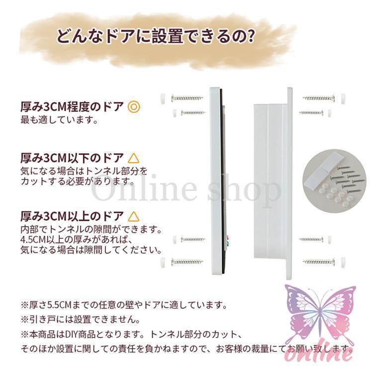 ペットドア 4WAY 小型 犬 猫 ペット出入り口 ドア 勝手口 扉 冷暖房対策 開閉自由 ロック機能 4モード設定 : オンラインショップナナ - 通販 - Yahoo!ショッピング