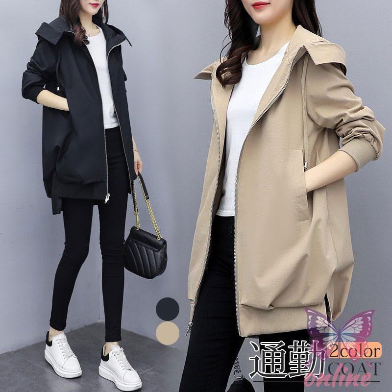 2type モッズ、ミリタリージャケット トレンチコート レディース スプリングコート マウンテンパーカー フード付き 大きいサイズ : オンラインショップナナ - 通販 - Yahoo!ショッピング