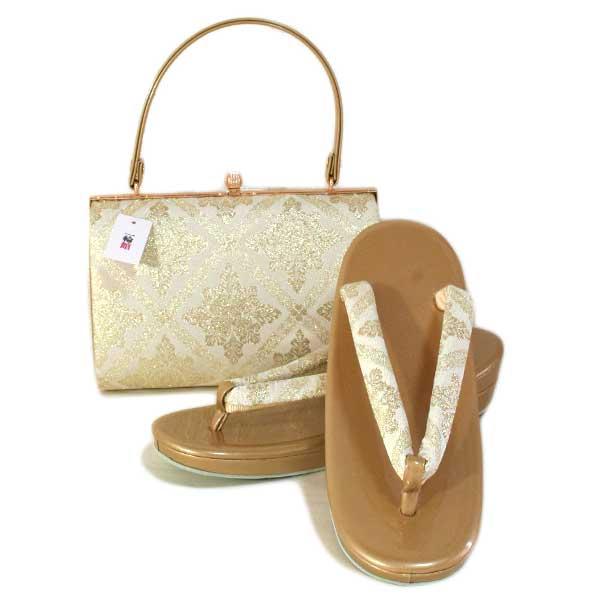 草履 バッグセット西陣織 正絹 帯地 使用 留袖用 LLサイズ 25.5cm 幅広ONLY 6576 : 和装小物のオンリイ by ONLY - 通販 - Yahoo!ショッピング