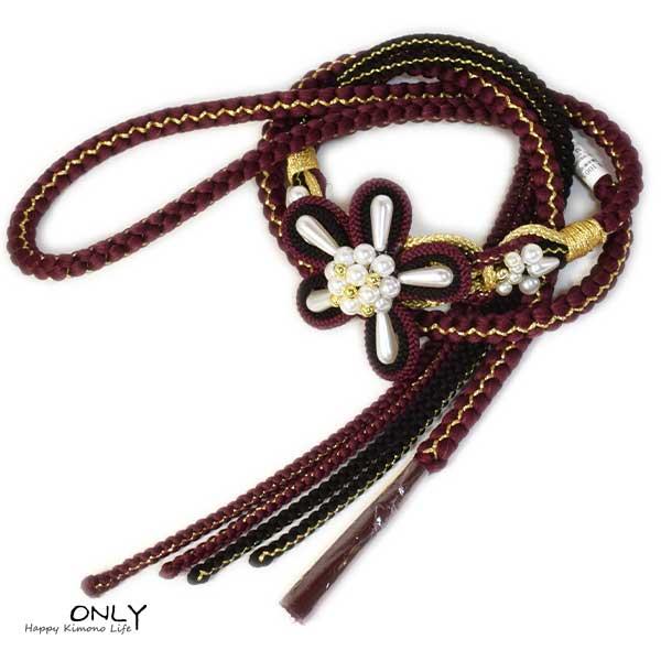 平和屋着物○和装小物 帯締め・帯揚げセット 高麗組 綾出し 金糸 正絹