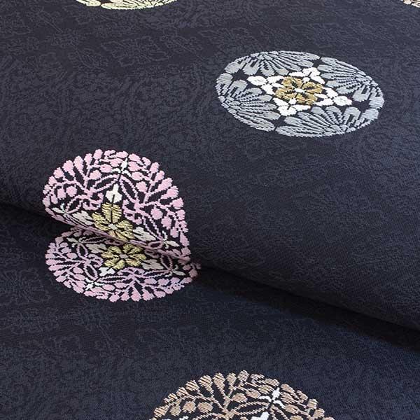 仕立て上がり品 京都西陣織 正絹 九寸 名古屋帯 お洒落 新品 未使用 青褐色系 ONLY na-2289 : na-2289 : 和装小物の ...