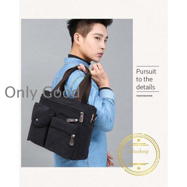 ショルダーバッグ メンズ トートバッグ キャンパスバッグ ビジネスかばん 手提げバッグ 肩掛けバッグ 韓国風 A4対応 PC収納 おしゃれ 大容量 : Only Good - 通販 ...