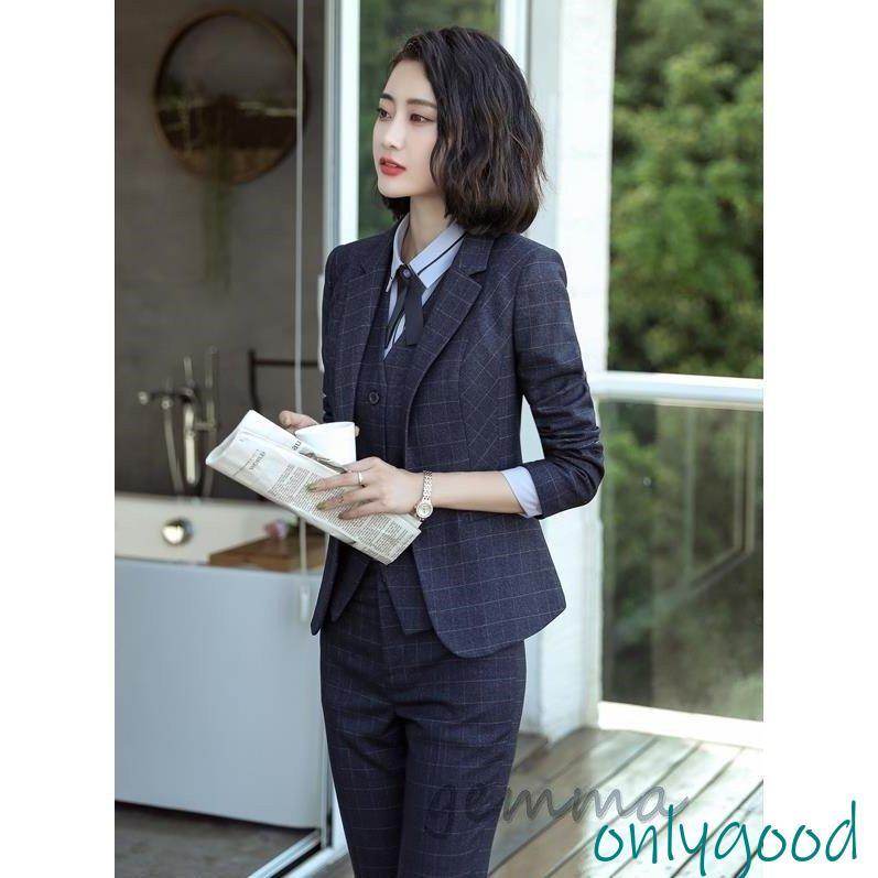 スーツベストレディースOL通勤オフィス/ジャケットベストパンツ
