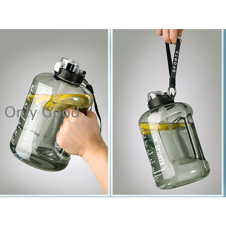 水筒 ウォーターボトル 2500ML 大容量 ストラップ付き プラスチック 軽量 ジャグ クリアボトル 透明 洗いやすい 漏れない ヨガ 水 韓国 スポーツ : Only Good - 通販 ...