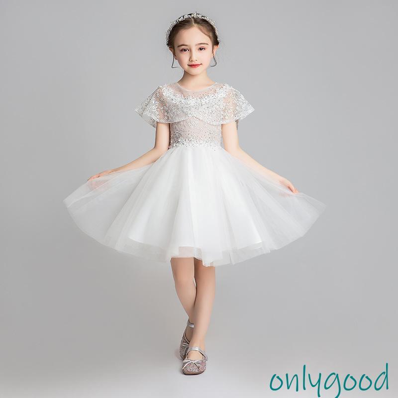 春夏 子供ドレス ピアノ 発表会 ドレス 女の子ドレス ロングドレス 演奏会 入学式 結婚式 七五三 子供服 ジュニア 110 120 130 140 150 160 : Only Good ...