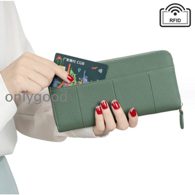 財布 長財布 本革 革 お財布 使いやすい 大容量 革財布 緑 黄色 紫 40