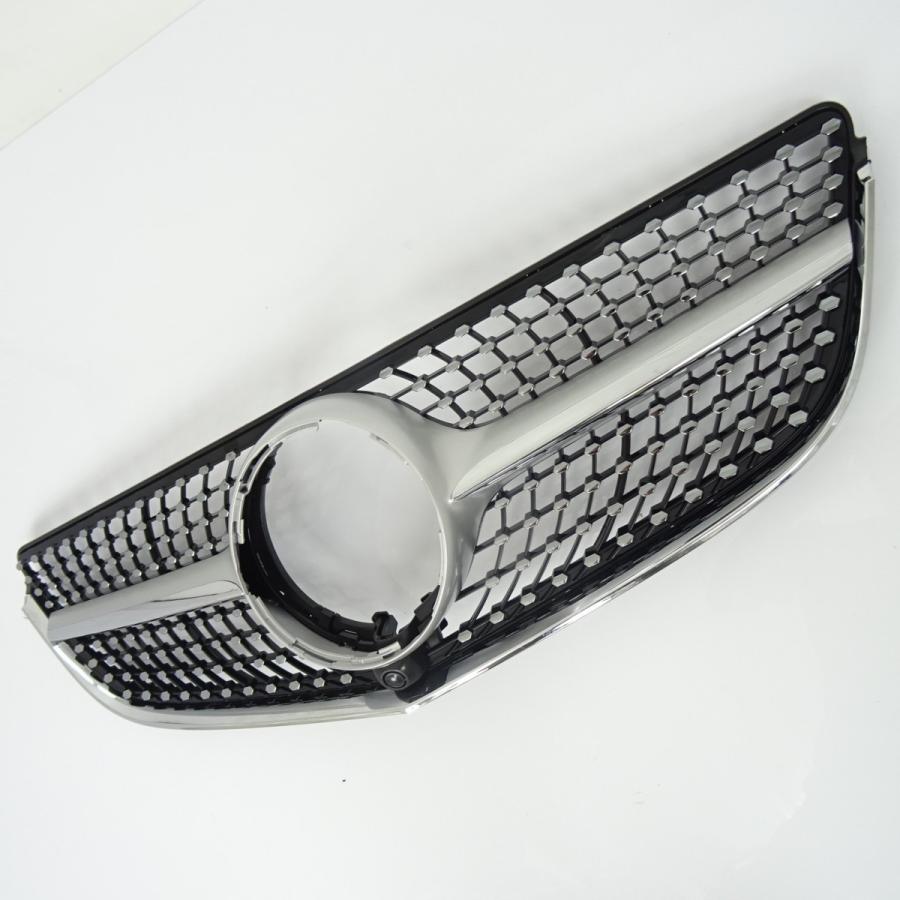 即納便♪ メルセデス ベンツ 現行 クーペ ルック ダイヤモンド グリル C207 A207 E250 E350 E400 E550 Eクラスクーペ 銀 ガーニッシュ 後 : オンリーワン ...