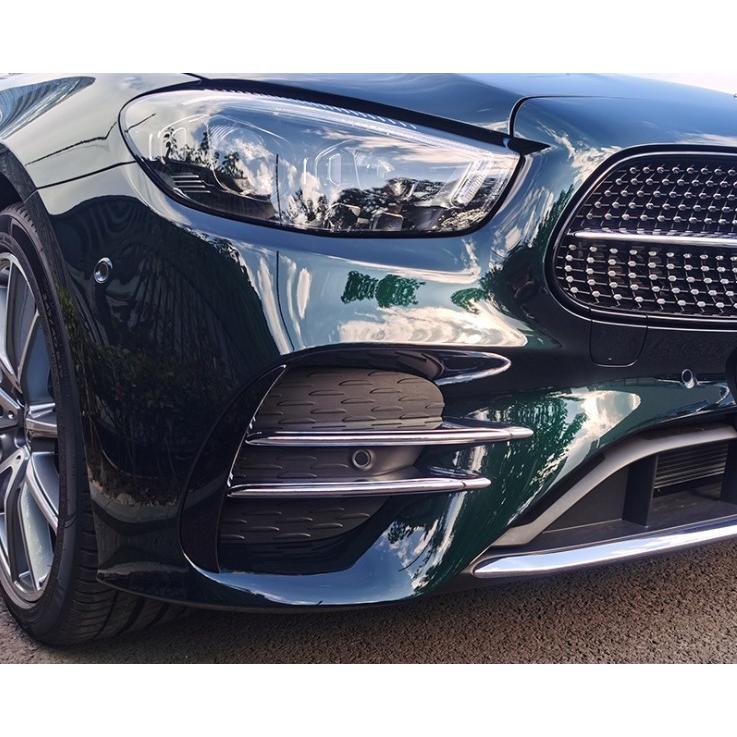 ベンツ メッキ フロントバンパーダクト フィン W213 C238 A238 E200 E300 E450 E53 Eクラス クーペ カブリオレ スポーツ ガーニッシュ : オンリーワン ...