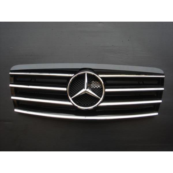 ベンツ SLルック ブラック 黒 4フィン グリル W210 Eクラス 前期 E240 E320 E400 E500 AMG ブラバス ロリンザー 95〜99y : オンリーワンショップ01 ...