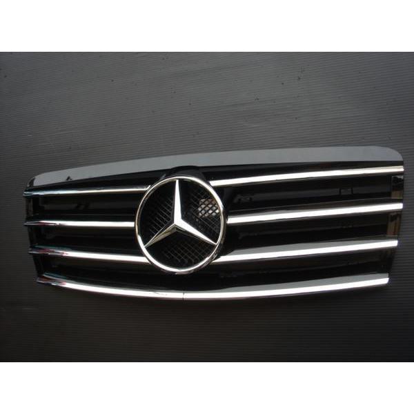 ベンツ SLルック ブラック 黒 4フィン グリル W210 Eクラス 前期 E240 E320 E400 E500 AMG ブラバス ロリンザー 95〜99y : オンリーワンショップ01 ...