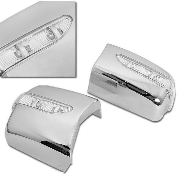 ベンツ メッキ LED ドアミラー カバー W124 W201 190E E220 E280 E300 E320 E400 E500 右ハンドル用 ウィンカー : a7948 : オンリーワン ...