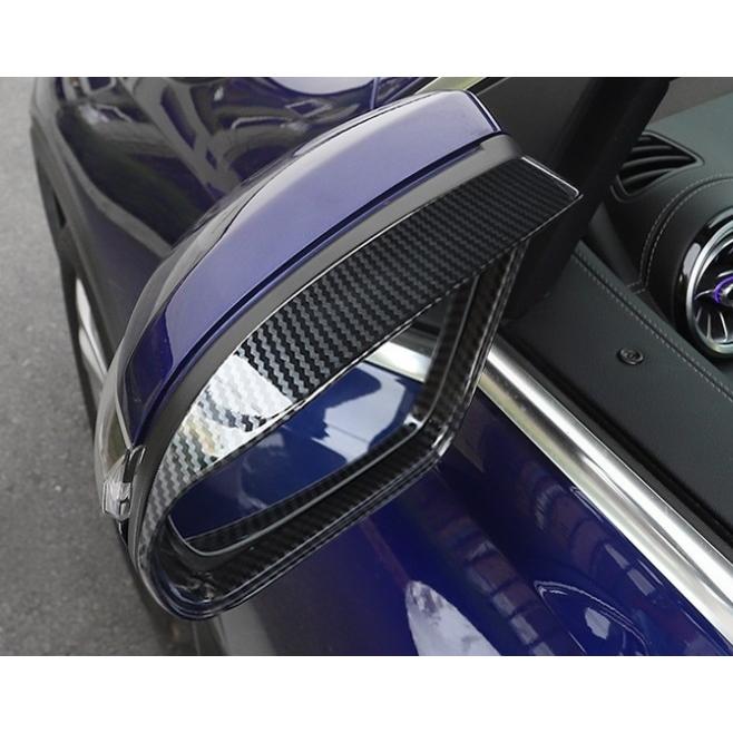 メルセデス ベンツ カーボン ルック ドアミラー リング バイザー C238 A238 E200 E300 E400 E450 E53 Eクラス クーペ カブリオレ 左H : オンリーワン ...