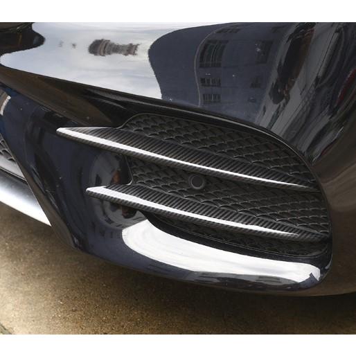 メルセデス ベンツ カーボン ルック フロントバンパーダクト フィン W213 C238 E200 E300 E400 E450 E53 クーペ ガーニッシュ :a9428:オンリーワン ...