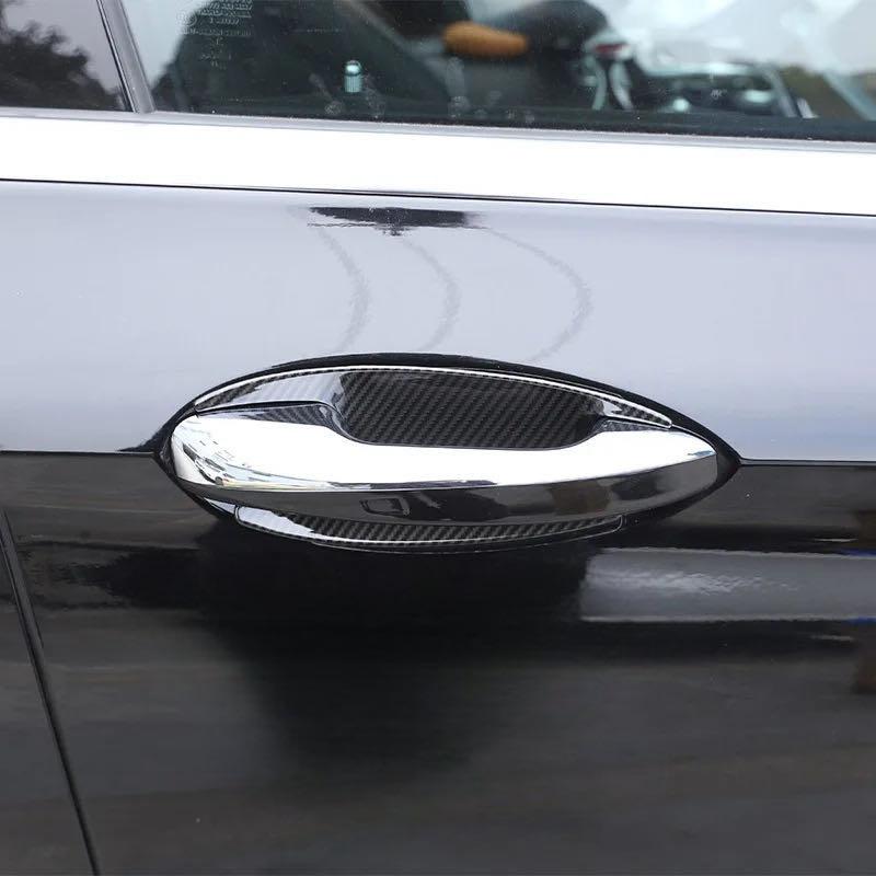 メルセデス ベンツ カーボン ルック ドアハンドル カバー W213 S213 E200 E220d E250 E350e E400 E450 E43 E53 E63 ワゴン プロテクター ...