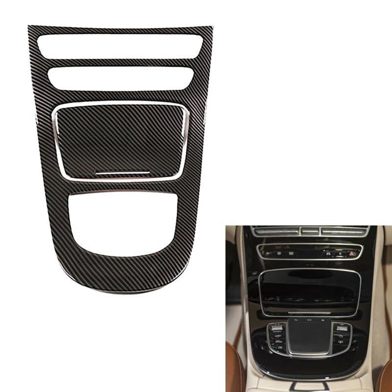 メルセデス ベンツ カーボン ルック センターコンソール パネル カバー W213 S213 E200 E220d E250 E300 E450 E53 E63 Eクラス ワゴン : オンリー ...