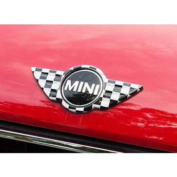 デザイン性UP♪ BMW MINI チェッカー エンブレム カバー ミニ R50 R52 R53 ワン クーパー クーパーS RA16 RE16 : mini-422 : オンリーワンショップ ...
