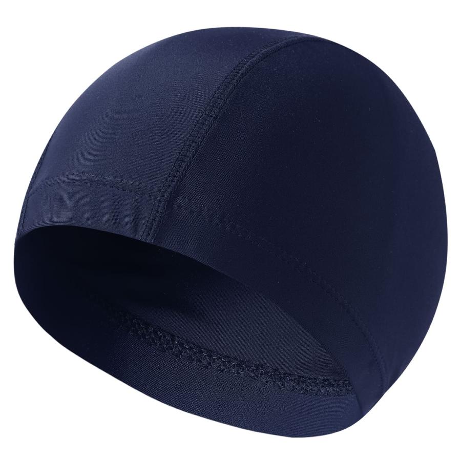 MKY factory スイムキャップ 大人 水泳 スイミング レディース メンズ 男女兼用 ロゴ無し 無地 黒 ネイビー 水着 プール ストレッチ ゆったりフィットネス : Only ...