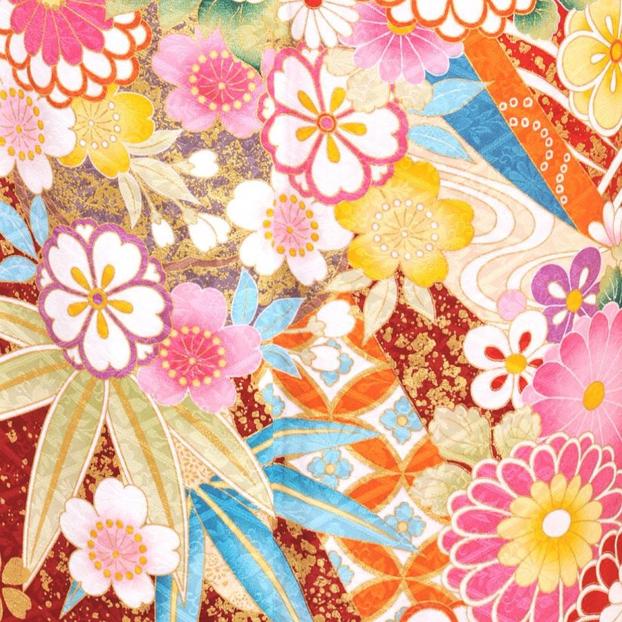 C090-BN1360-SS16/振袖セット/レンタル/20-602BN/SSサイズ/レディース/成人式/振袖/赤/古典柄/正絹/着物レンタル ...
