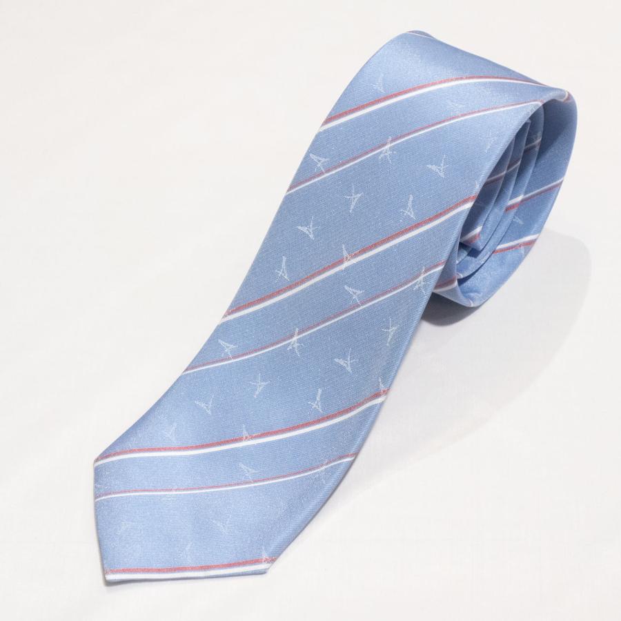 【Silver Bell】 ネクタイ ☆ デッドストック ポリエステル サックス地レジメンタル柄 【No.2072】 : オノの洋服 - 通販 - Yahoo!ショッピング