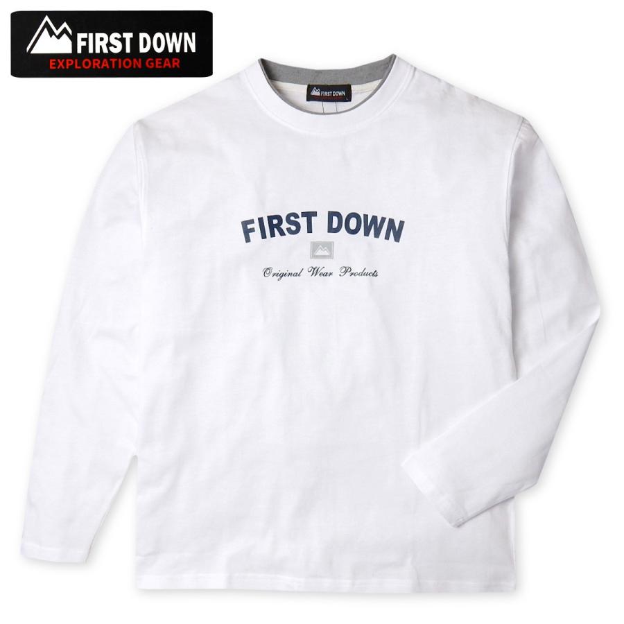 送料無料 紳士 メンズ FIRSTDOWN/ファーストダウン 綿100％ 長袖 Tシャツ M L LL a-1980a-wt メール便対応 :a-1980a:オンスタイル - 通販 ...