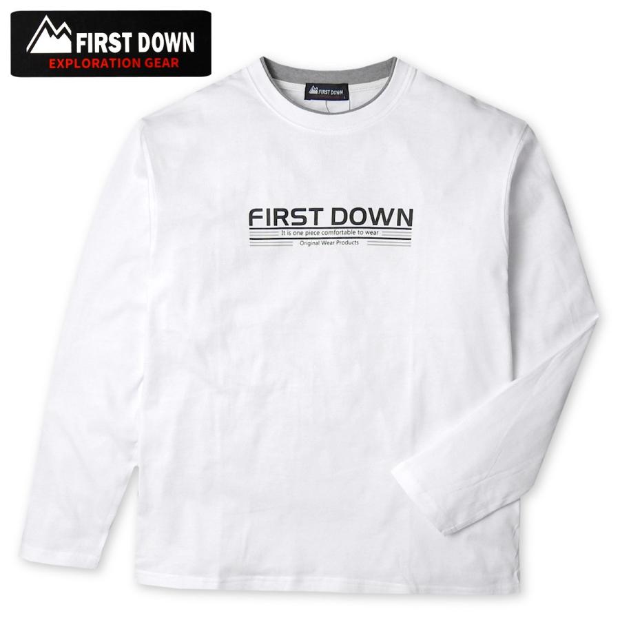 送料無料 紳士 メンズ FIRSTDOWN/ファーストダウン 綿100％ 長袖 Tシャツ M L LL a-1981a-wt メール便対応 : オンスタイル - 通販 - Yahoo!ショッピング