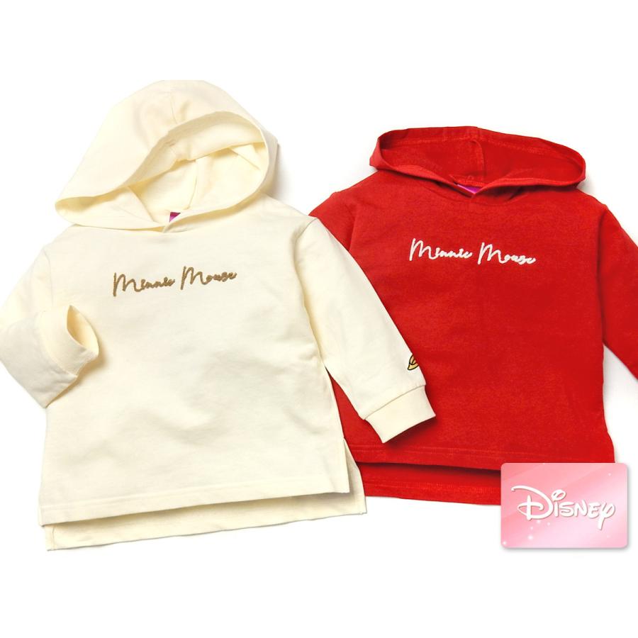 送料無料 女児 ベビー 裏毛 長袖 Tシャツ トレーナー Disney 本体綿100％ ミニー iw-0015 メール便対応 :iw-0015 ...