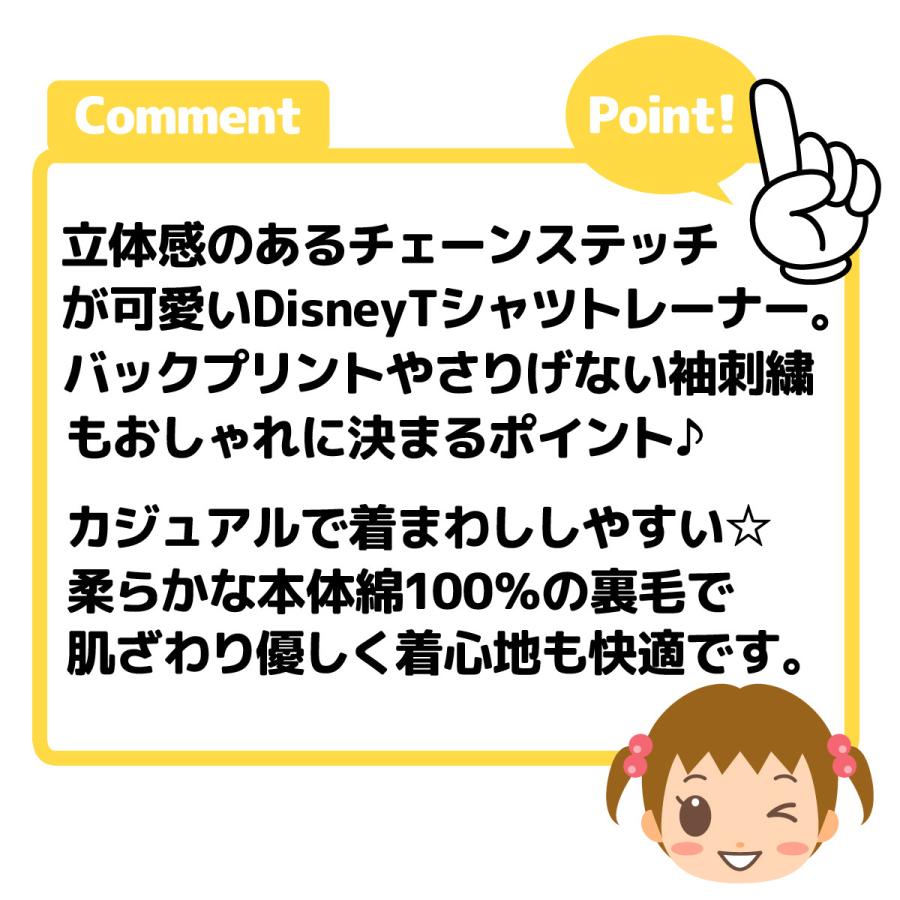 送料無料 女児 ベビー 裏毛 長袖 Tシャツ トレーナー Disney 本体綿100％ ミニー iw-0015 メール便対応 :iw-0015 ...