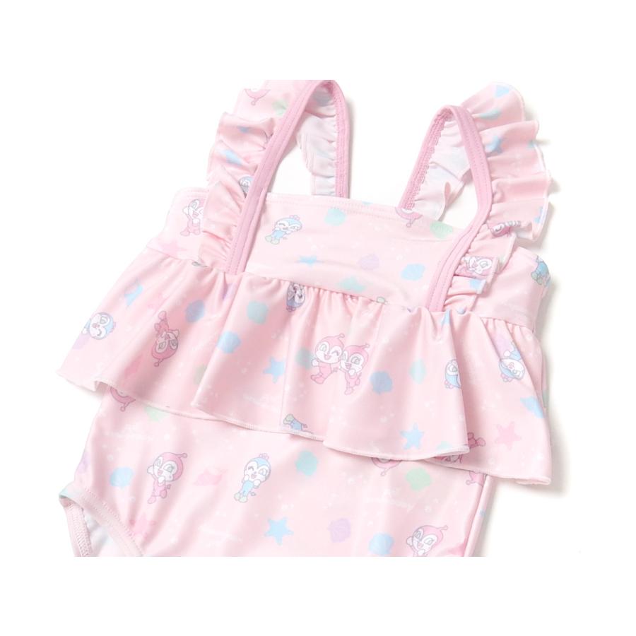 送料無料 女児 ベビー アンパンマン ワンピース水着 スイムウェア ストレッチ フリル 女の子 80cm 90cm 95cm iw-1123 ...