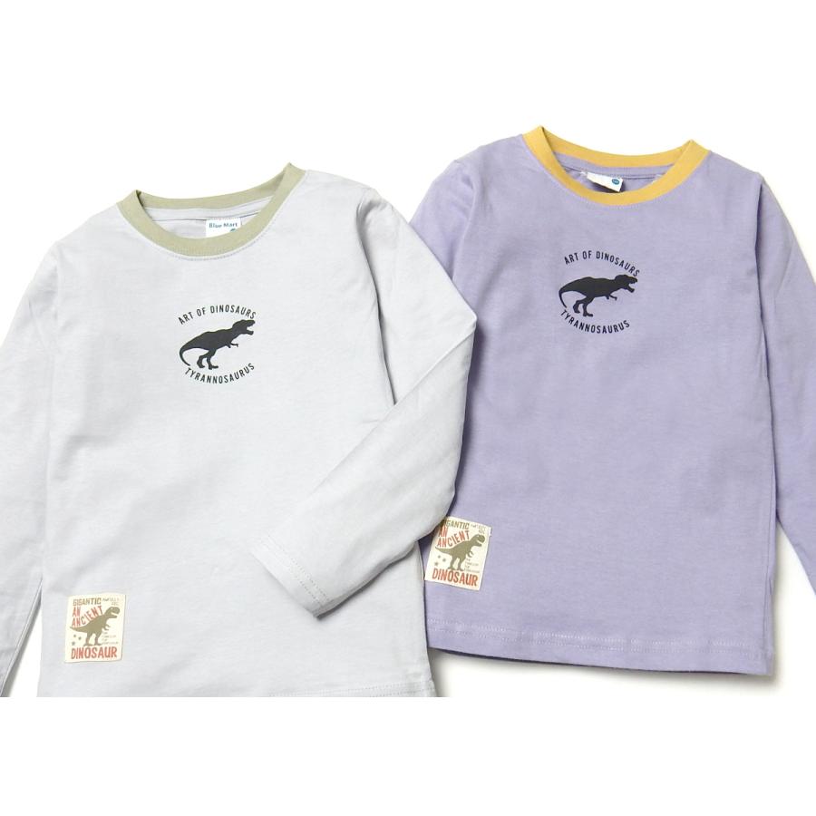 送料無料 男児 キッズ 本体綿100％ 長袖 Tシャツ 恐竜プリント バックプリント ワッペン 子供服 男の子 nw-1036 メール便対応 : オンスタイル - 通販 - Yahoo!ショッピング