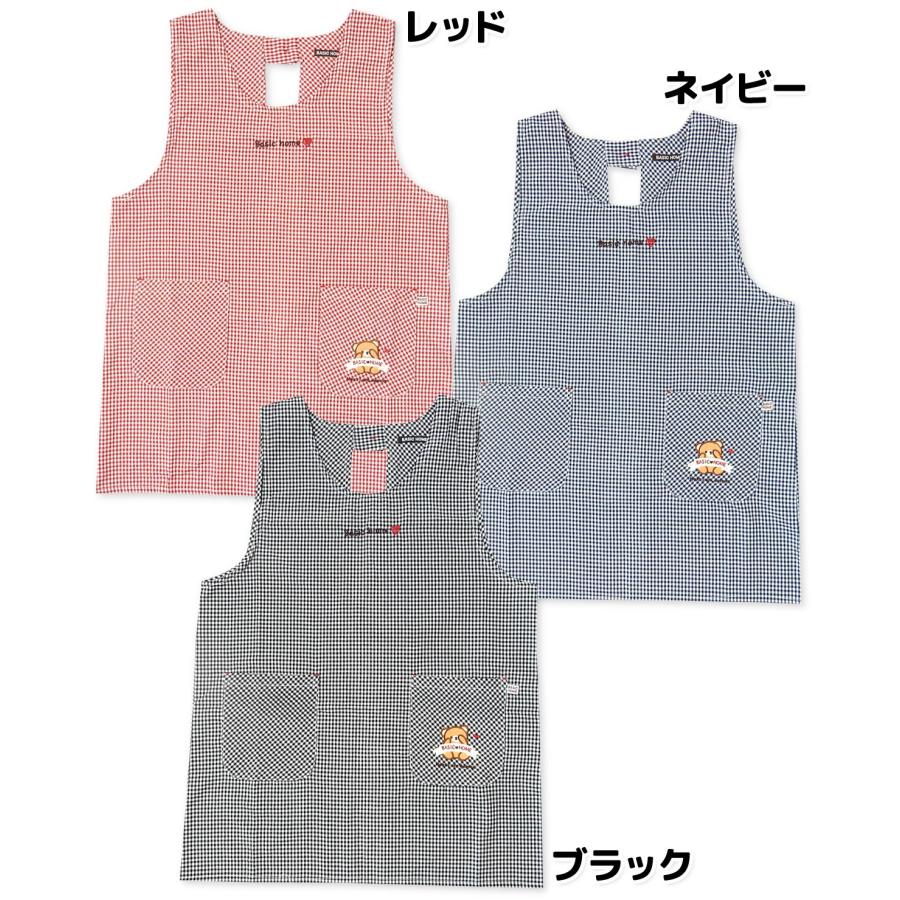 送料無料 大きいサイズ 婦人 レディース ラン型 エプロン ゆったり 大寸 後ろボタン＆ひも くま刺繍ワッペン 2L-3L sl-0189 メール便対応 : オンスタイル - 通販 ...