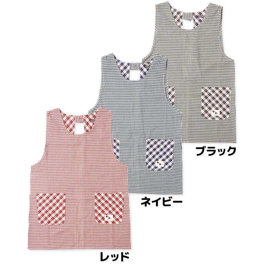 送料無料 婦人 レディース ラン型 エプロン 後ろボタン＆ひも留め 先染めギンガムチェック柄 ポケット付き sl-0348 メール便対応 : オンスタイル - 通販 - Yahoo!ショッピング