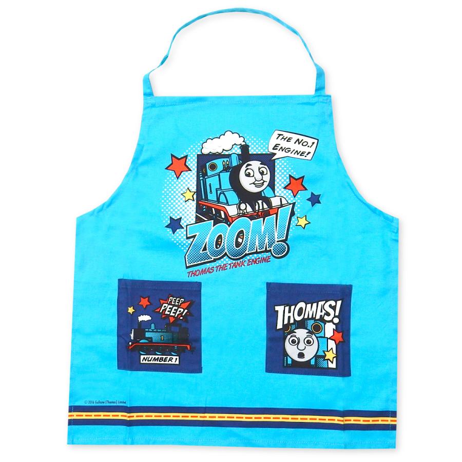 送料無料 男児 キッズ きかんしゃトーマス エプロン マジックテープ ひも留め ポケット付き 日本製 子供 男の子 110cm sl-0366 メール便対応 : オンスタイル - 通販 ...