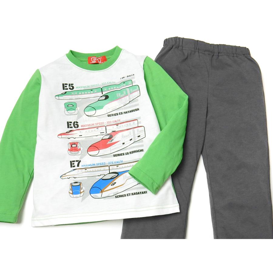 送料無料 男児 キッズ 天竺 長袖 光るパジャマ でんたま 新幹線 上下組 蓄光プリント 薄手 子供服 男の子 td-0768 メール便対応 : オンスタイル - 通販 - Yahoo!ショッピング