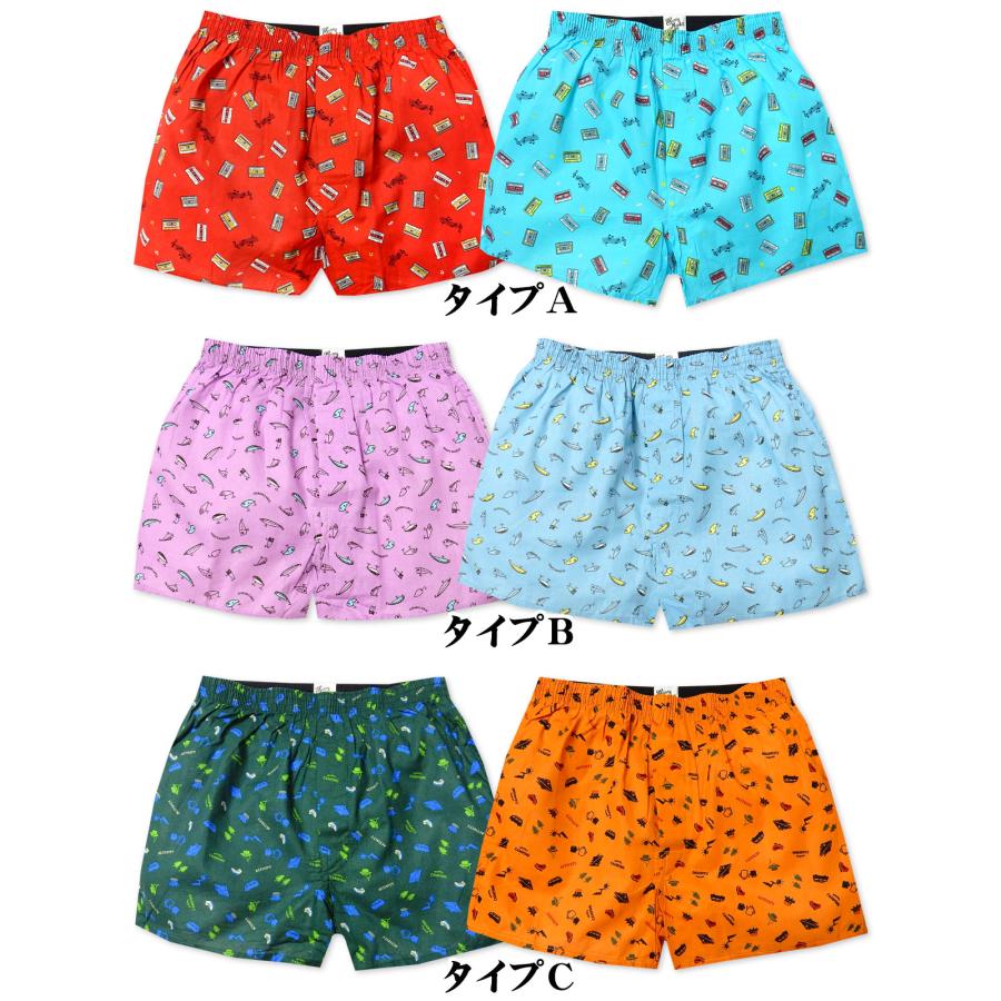 送料無料 2枚組セット 紳士 メンズ トランクス 綿100％ 前開きボタン 総柄プリント アンダーウェア 肌着 下着 インナー M L LL yg-2229 メール便対応 : オンスタイル ...