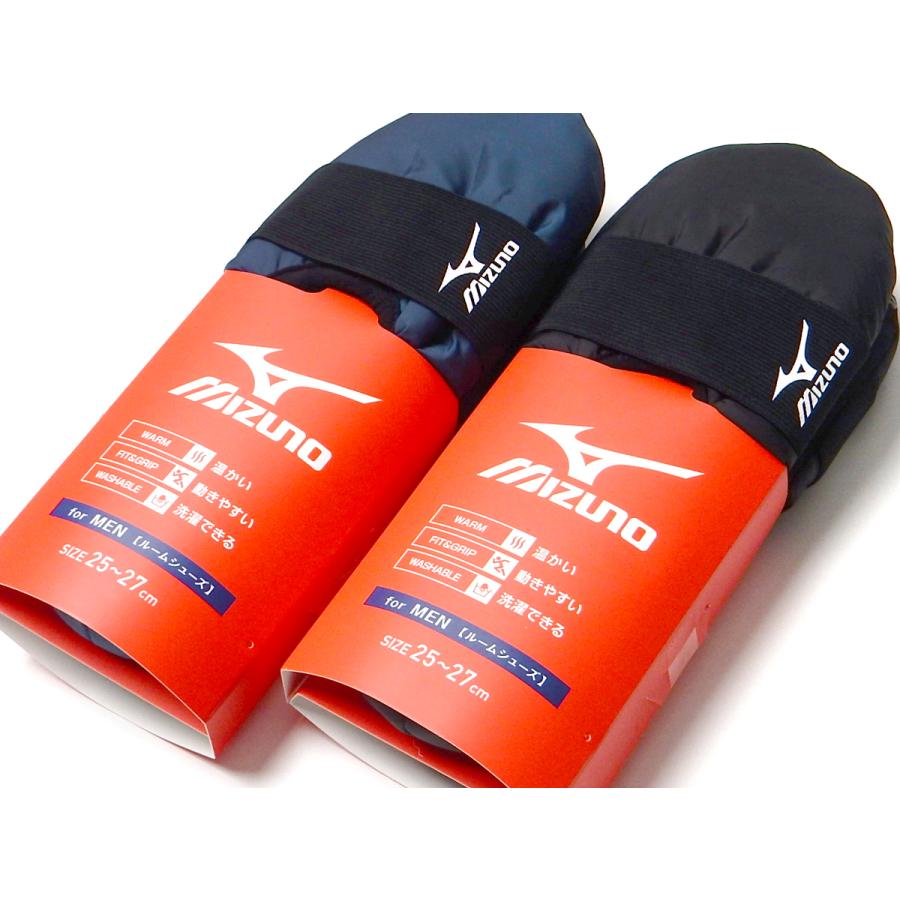 送料無料 紳士 メンズ ルームシューズ ミズノ 中綿 保温 あったか 中敷きボア 洗濯OK バンド付 滑り止め 25-27cm yg-2759 メール便対応 : yg-2759 : オン ...