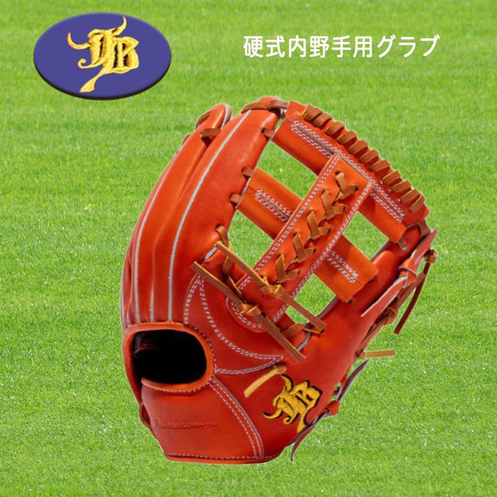 和牛JB 硬式内野手用グラブ オレンジ 右投用 高校野球ルール対応 和牛JB 硬式内野手用グラブ オレンジ 右投用 高校野球ルール対応