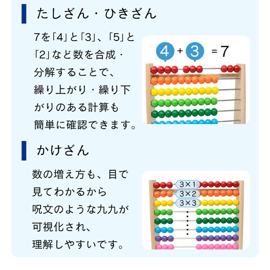 100玉そろばん 算数 知育玩具 学習 算盤 木のおもちゃ 百玉そろばん ソロバン 玩具 カラフル おしゃれ 家庭学習 学習塾 幼稚園 子供 幼児 小学生 MILASIC :10348 ...