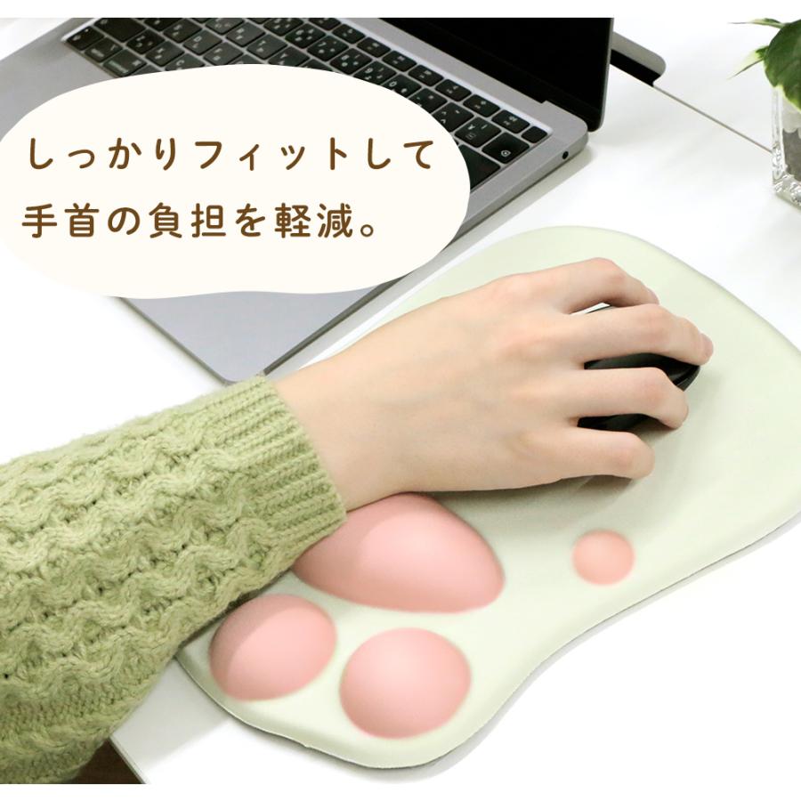 mitas 訳あり 肉球マウスパッド マウスパッド 肉球 猫球 ねこ 猫 ねこきゅう リストレスト付マウスパッド リストレスト一体型 かわいい ...