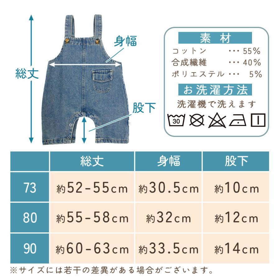 ベビー サロペット デニム オーバーオール キッズ ベビー服 サイズ調節 こども 赤ちゃん 長ズボン 男の子 女の子 1歳 2歳 6か月 MILASIC ポイント消化 : mitas - 通販 ...