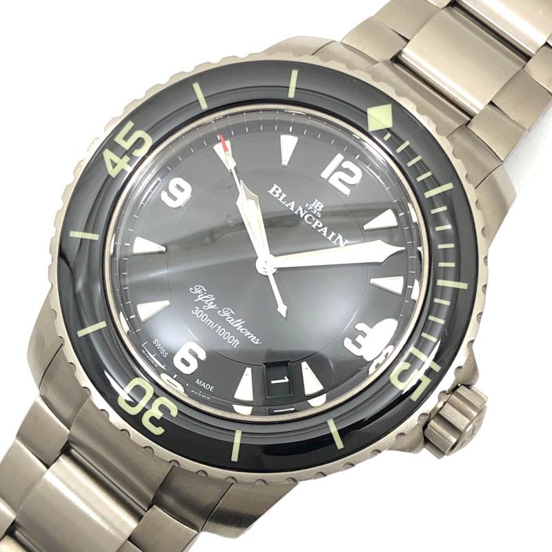 ブランパン BLANCPAIN フィフティファゾムス オートマティック 5015-12B30-98B ブラック チタン 腕時計 メンズ 中古 : 2300038092663 : OKURA ...