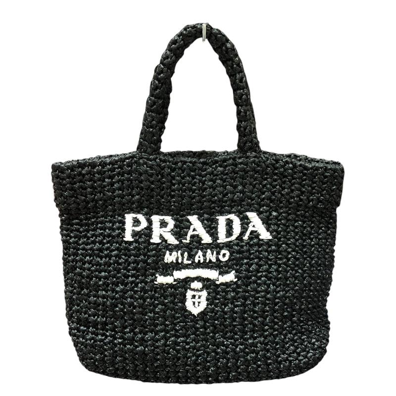 プラダ PRADA スモールクロシェトートバッグ 1BG422 ブラック プラダ PRADA スモールクロシェトートバッグ 1BG422 ブラック